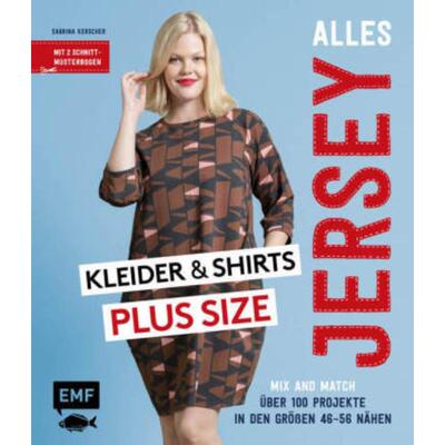 预订不退不换德语 Alles Jersey - Kleider und Shirts Plus Size - Mix and Match: Schnittteile