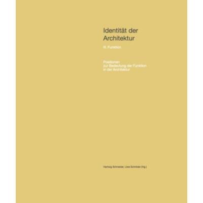 预订【德语】 Identit?t der Architektur. Bd.3:Funktion