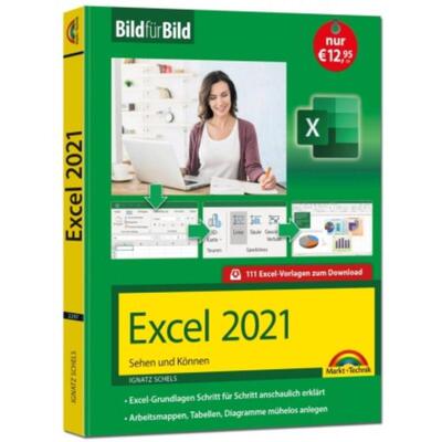预订【德语】 Excel 2021 Bild für Bild erkl?rt:Komplett in Farbe. Ideal für alle Einsteiger,