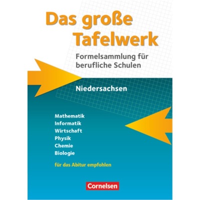 预订【德语】 Das große Tafelwerk für berufliche Schulen - Formelsammlung Niedersach[9783064521810]