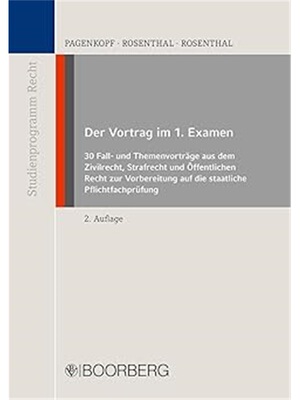 预订不退不换德语Der Vortrag im 1. Examen
