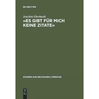 按需印刷DEG ?Es gibt für mich keine Zitate?[9783484181656]