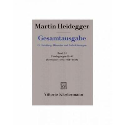 预订【德语】 Überlegungen II-VI. Bd.2-6:(Schwarze Hefte 1931-1938)