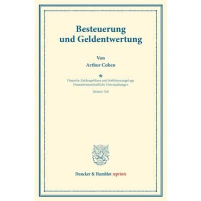 预订【德语】 Besteuerung und Geldentwertung.:Finanzwis