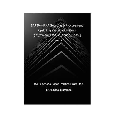 按需印刷不退不换SAP S/4HANA Sourcing and Procurement Upskilling Certification Exam ( C_TS450_1909, C_TS450_1809 )[978103