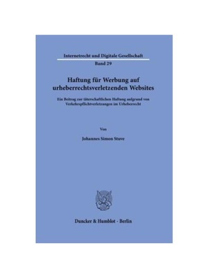 预订【德语】Haftung für Werbung auf urheberrechtsverletzenden Websites.:Ein Beitrag zur t?terschaftlichen Haftung aufgr