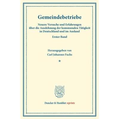 预订【德语】 Gemeindebetriebe.:Neuere Versuche und Erf