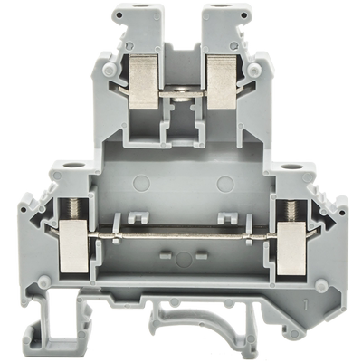 UKK5双层接线端子4平方 UKK3 UKKB3接线端子排导轨式铜件端子排