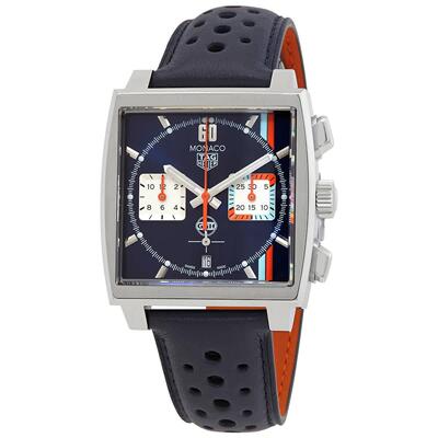 TAG Heuer Monaco X Gulf计时表自动机械蓝色表盘男士手表