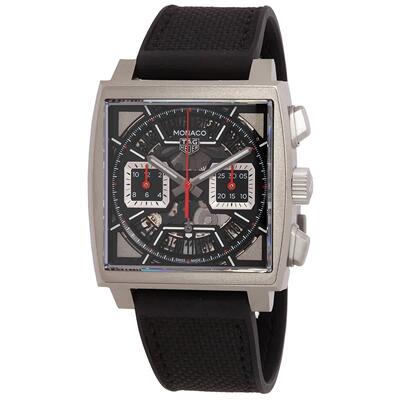 Tag Heuer Monaco计时表自动机械黑色表盘男士手表CBL2183FT6236