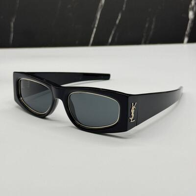 SAINT LAURENT圣罗兰SL M140 RIM 001墨镜太阳眼镜黑色方形中性