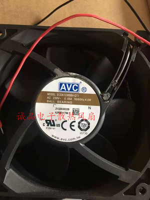 AVC ECDA1238BBH-QT1 AC 230V 口罩机双轴承散热风扇12038 12CM