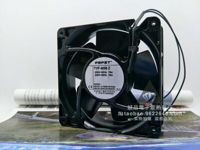 原装 西德PAPST TYP 4656Z/4656N 230V 19W 12038 12CM 散热风扇