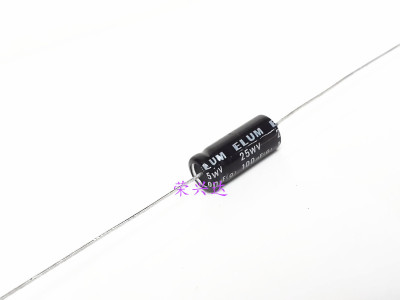 全新原装ELUM有极性 轴向卧式 电解电容 25V100UF 100UF25V 6X16