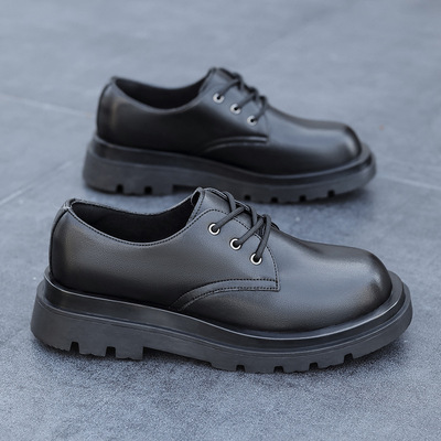 Men's Derby Shoes Low-Top Martin Boots 真皮大头鞋休闲皮鞋