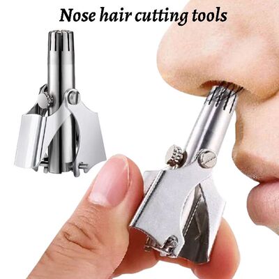 Nose Trimmer for Men Stainless Steel Manual Trimmer for  Nos