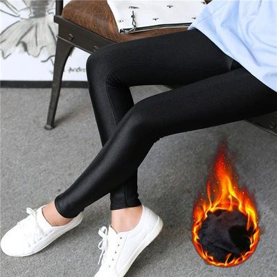 CHRLEISURE Winter Leggings for Women Warm Leggins Velvet Pan