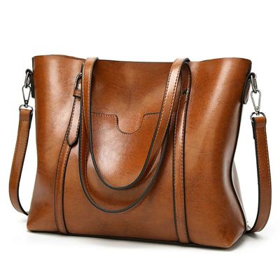 Shoulder Bags for Women Oil Wax Leather Handbag Tote Crossbo
