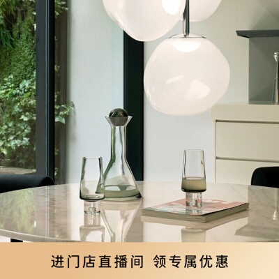 英国Tom Dixon Tank黑色酒杯酒壶醒酒器水壶香槟威士忌红酒杯