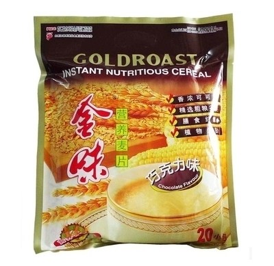 包邮 金味麦片巧克力口味 营养燕麦 即冲饮品含糖600g20小包