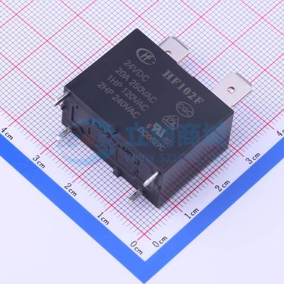 全新正品HF102F-24VDC 插件,16x30.5mm 功率继电器质量保证