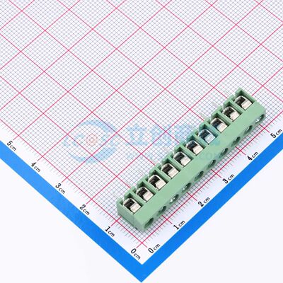BX-DG26V-5.0-10P4螺钉式接线端子5mm 1x10P直插绿色