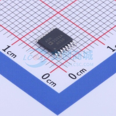 RS232芯片 ADM3202ARUZ TSSOP-16 ADI(亚德诺) 电子元件原装正品