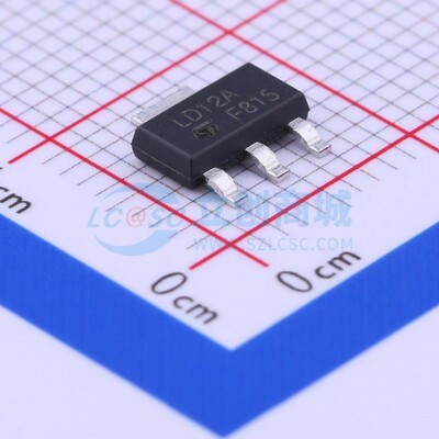 线性稳压器(LDO) LD1117AS12TR SOT-223 ST(意法半导体) 原装正品