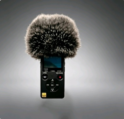 适合索尼icd-sx1000sx2000录音笔降噪防风毛衣咪罩防噪毛保护毛套