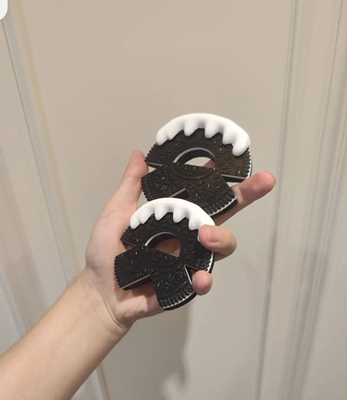 原创 奥利奥饼干造型蔚来ES7，EC7，ES6，EC6，ET5，ET5T车标装饰