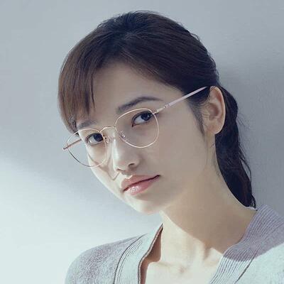 派丽蒙镜架眼镜框女圆框大脸显瘦