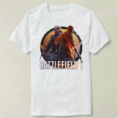 EA Battlefield  1战地1  VIDEO GAME Tee Shirt圆领 定制T恤