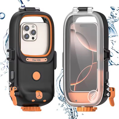 15M/50FT Professional Diving and Swimming Bluetooth Phone Case (Compatible  iPhone Samsung Huawei,