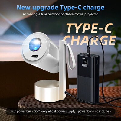 TypeC charge build in battery 5G WiFi Projector Smart Auto Focus LED Video Home Theater Proyector
