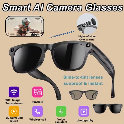 4k Smart AI Glasses Camera Photo Translation Smart Glasses