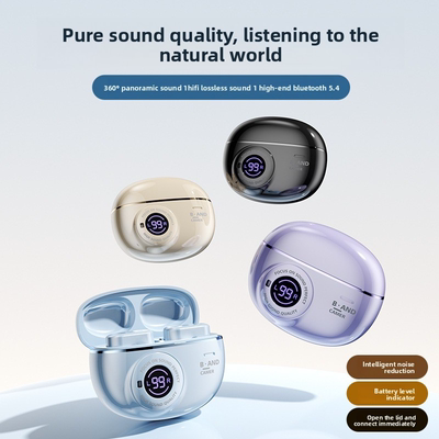 Wireless Bluetooth 6.0 Headphones Noise Cancelling earbuds