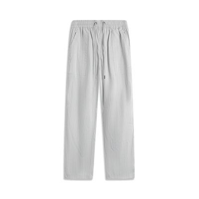 李宁休闲裤男款夏韦德系列时尚透气简约宽松休闲长裤AKXU409-B品