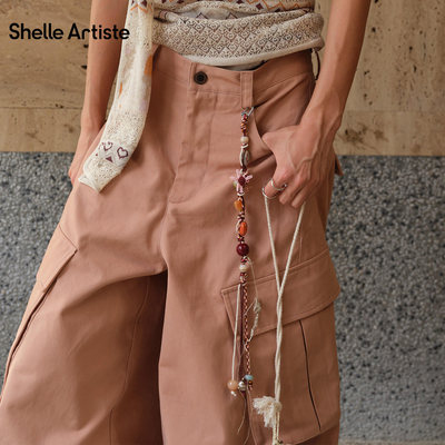 【现货】SHELLE ARTISTE26春季新款艺术感撞色叠穿微醺吧钩花挂链