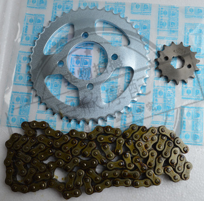 宗申比亚乔罗宾逊特洛伊风行情BYQ125\150-2E-8-10套链条牙盘通用