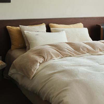 细腻温暖简约纯色牛奶绒