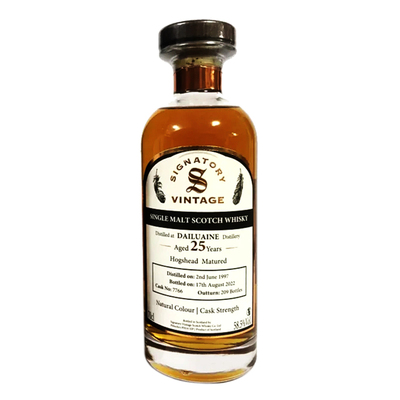 圣弗力大云戴柳尔因1997 25年单桶桶强Signatory Dailuaine 58.5%