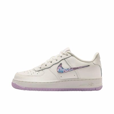NikeAir Force 1 舒适经典GS 低帮 板鞋 白紫 男女同款IQ9795-151