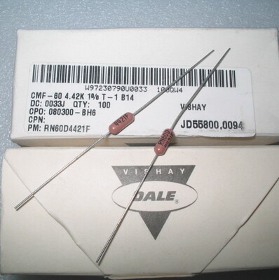 RN60D4421F 金属膜电阻器1/4w  4.42Kohms 1% 100ppm 美国VISHAY