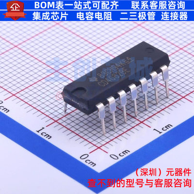 逻辑门 CD4082BE DIP-14 TI/德州 电子元器件配单全新原装