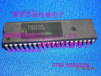 微处理机单片机P80C31BH1 P80C31BH P80C31 INTEL DIP40进口原装
