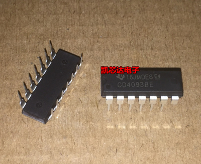 全新直插 CD4093 CD4093BE DIP-14 与非触发器 逻辑 栅极和逆变器
