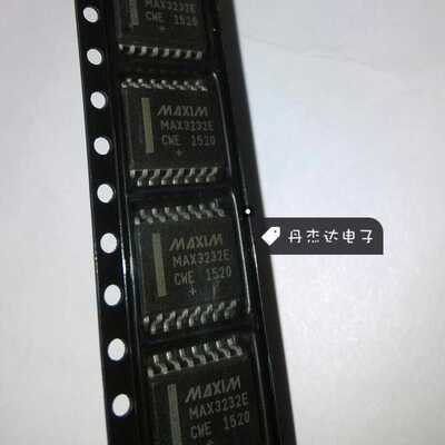 一级 MAX3232ECWE SOL16宽体 RS-232线路驱动器 进口原装