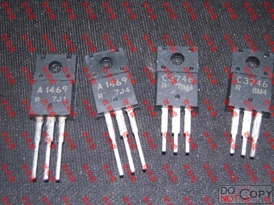 高速开关对管2SC3746 2SA1469 A1469 C3746 TO220F进口原装三极管