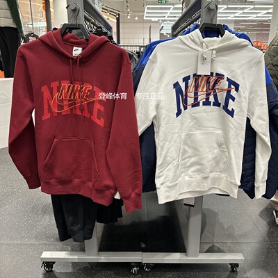 耐克Nike男加绒保暖休闲运动卫衣