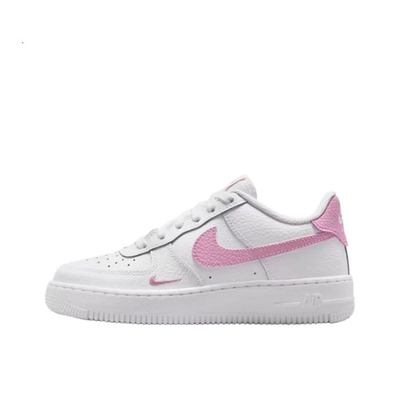 NikeGS大童粉白色低帮板鞋